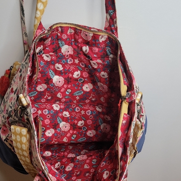 Matilda Jane | Bags | Matilda Jane Blue And Yellow Floral Tote Bag ...